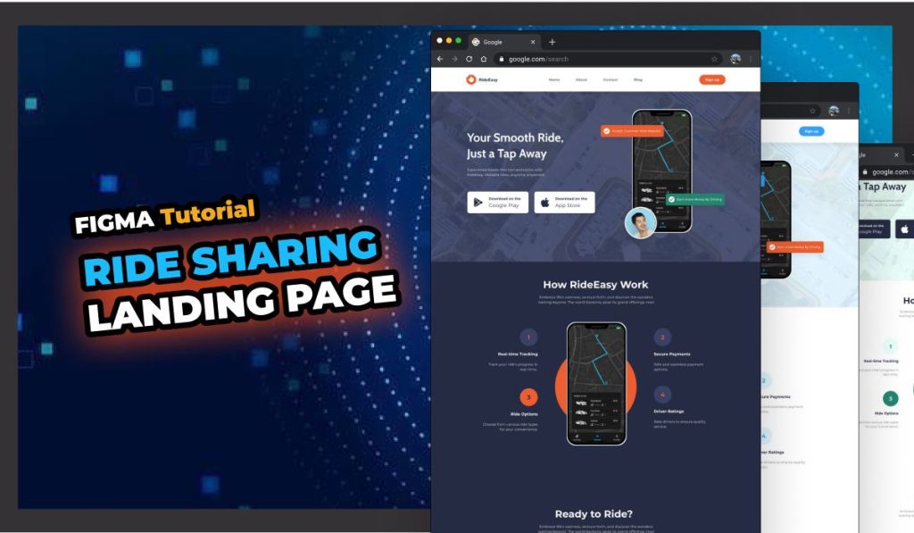 Figma UI Design Tutorial: Building a Ride Sharing App Landing Page - Captain Design