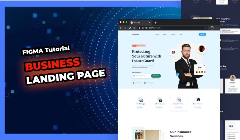 Figma Tutorial: Designing Business Landing Page - Captain Design