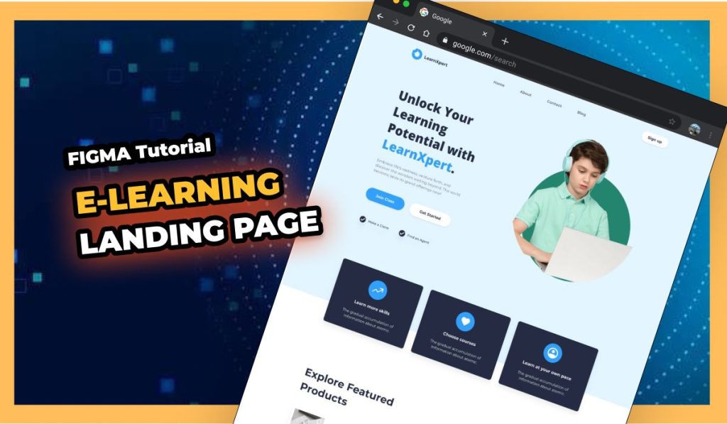 Figma Design Guide: Crafting E-learning Landing Page - Captain Design