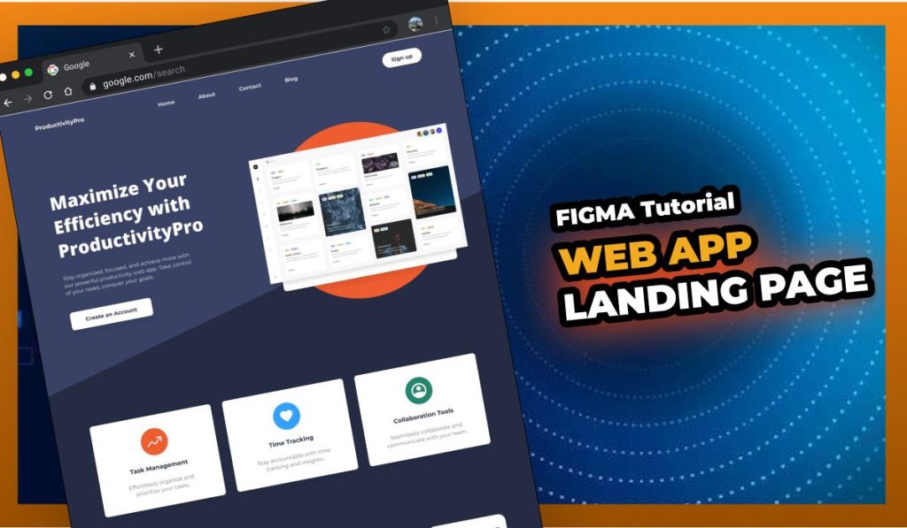 Figma UI Design Tutorial: Building a web app Landing Page - Captain Design