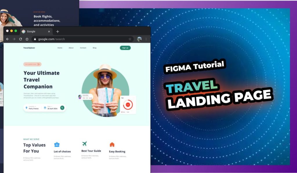 Figma Essentials: How to Create a Travel Landing Page - Captain Design