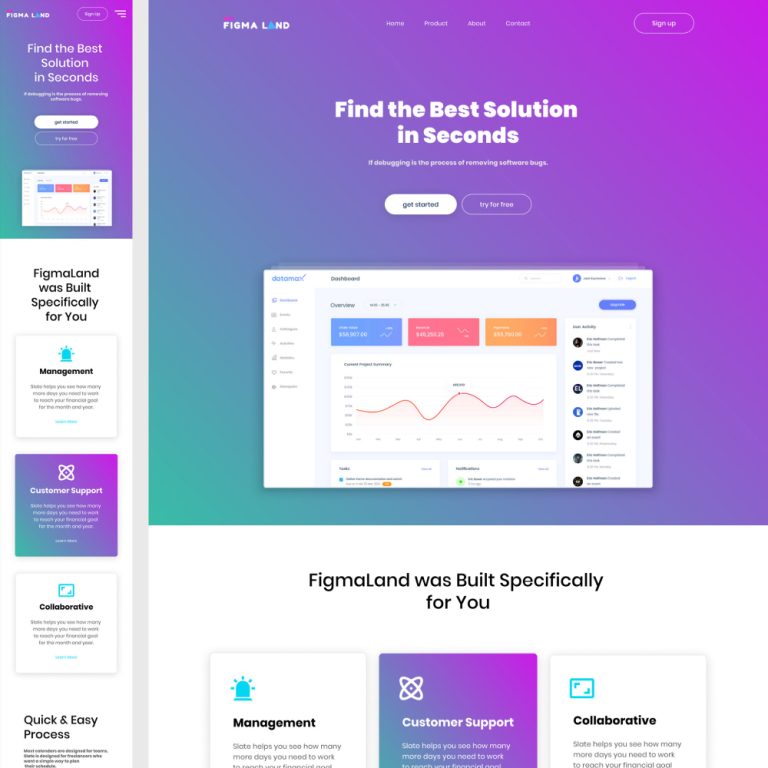 Signal - Figma Product Template - Captain Design