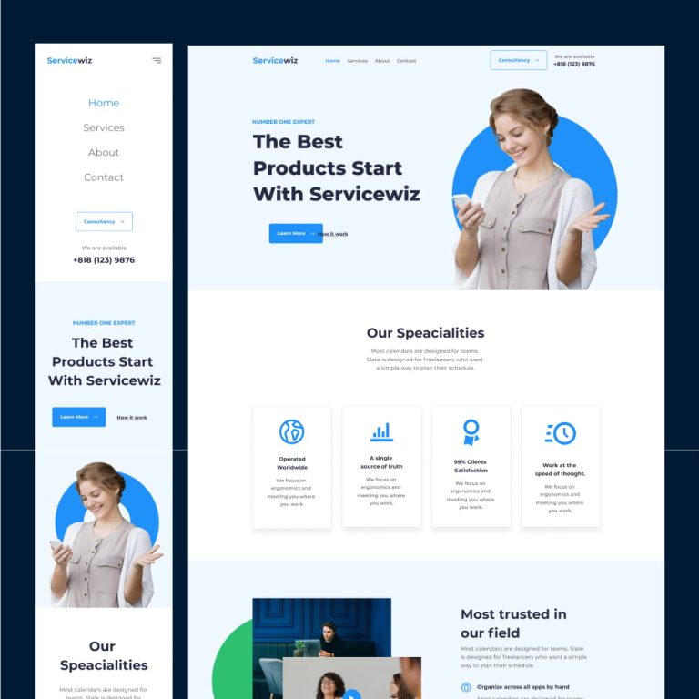 Sunburst - Figma Landing Page Template - Captain Design