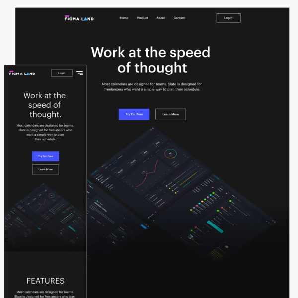 Figma Startup Product Template - Captain Design