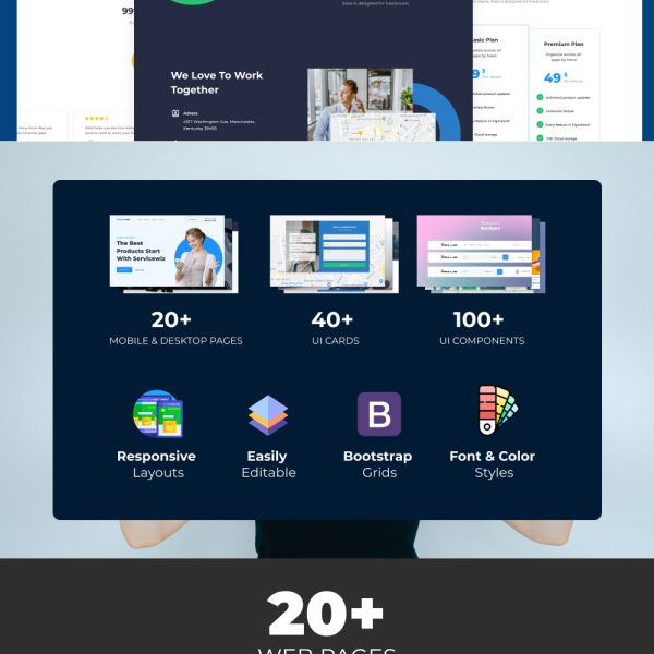 Servicewiz - Figma Service Template - Captain Design