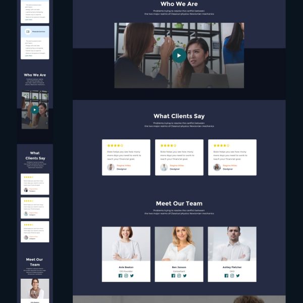 Publist - Free Figma Consulting Dark One Page Template - Captain Design