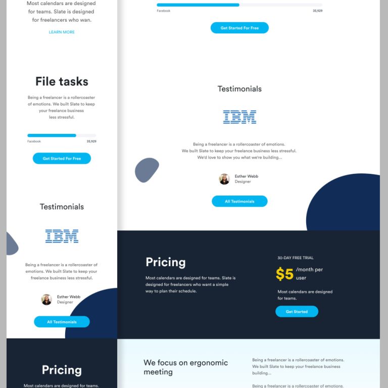 Figma Startup landing page Template - Captain Design Figma Startup landing page Template - Captain Design