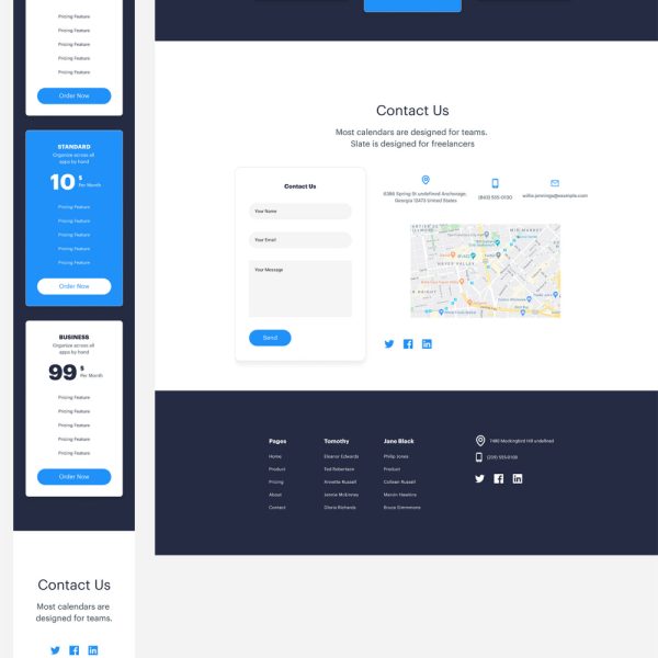 Figma Business Landing page - Captain Design