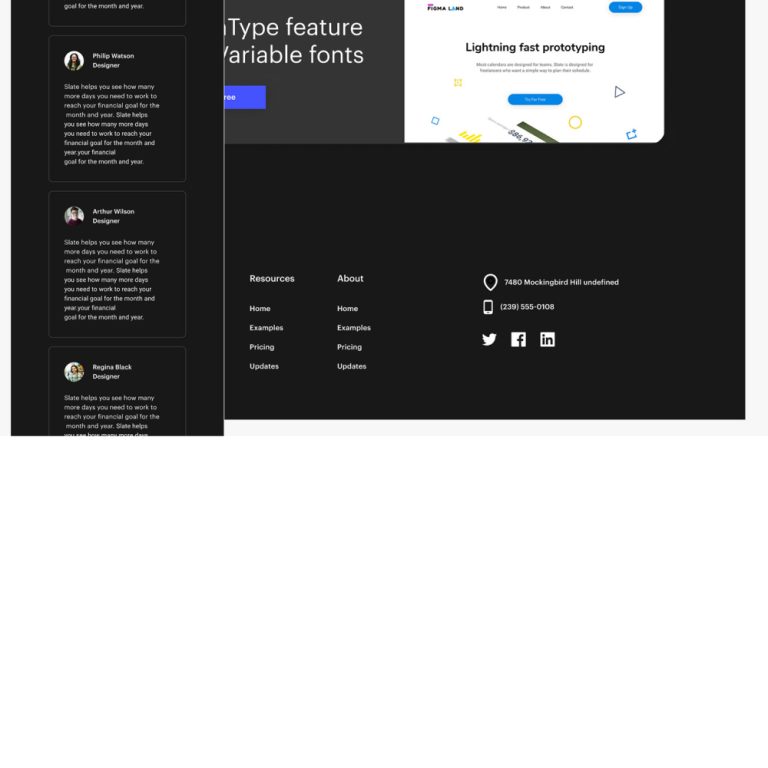 Figma Startup Product Template - Captain Design