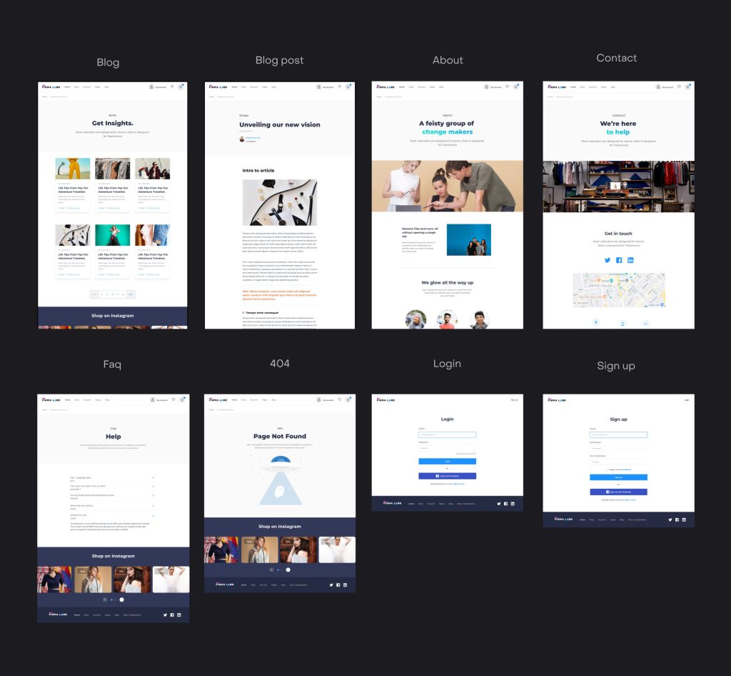Cornerstone - Figma Interior Design Store Template - Captain Design