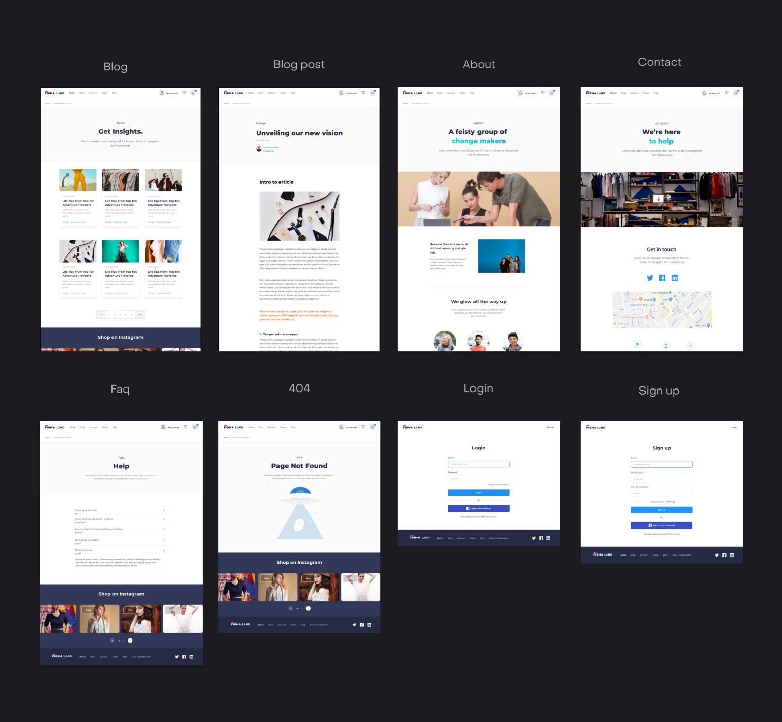 Cornerstone - Figma Interior Design Store Template - Captain Design