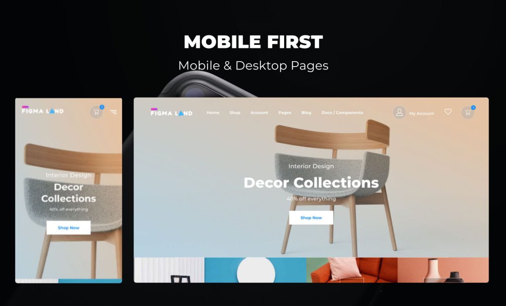 Cornerstone - Figma Interior Design Store Template - Captain Design