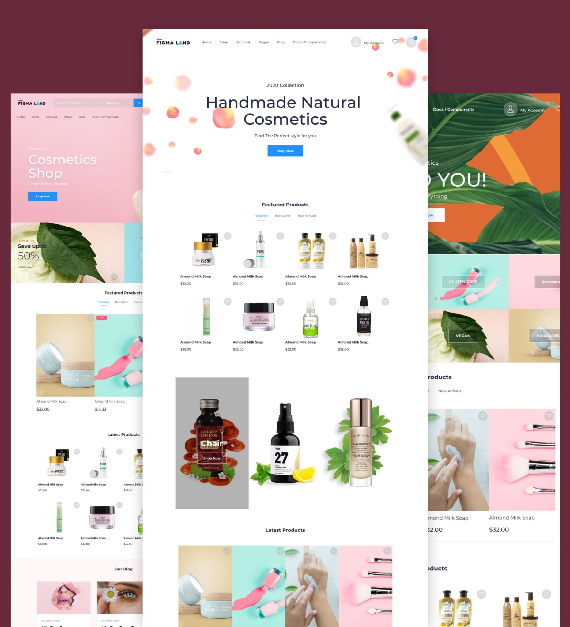 Cosmotense - Figma cosmetics store Template - Captain Design
