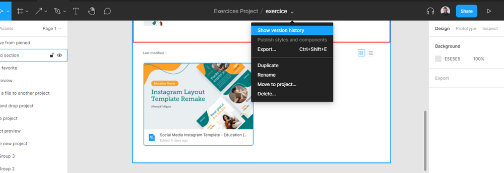 How to access Figma file's history - Captain Design