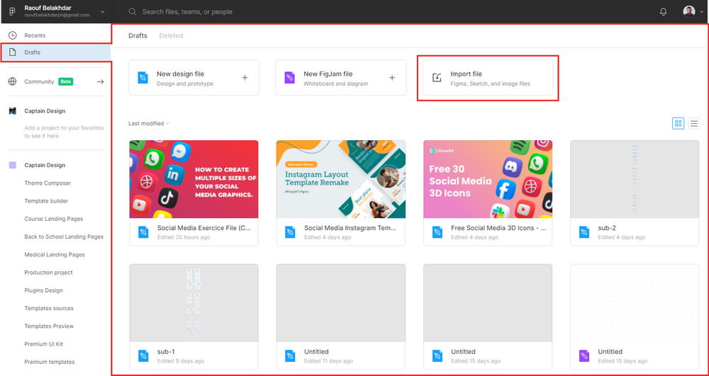 How to import Fig file to Figma - Captain Design