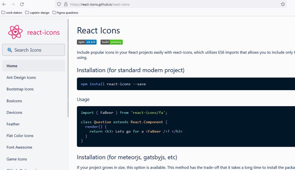 How to use native react icons in Figma - Captain Design