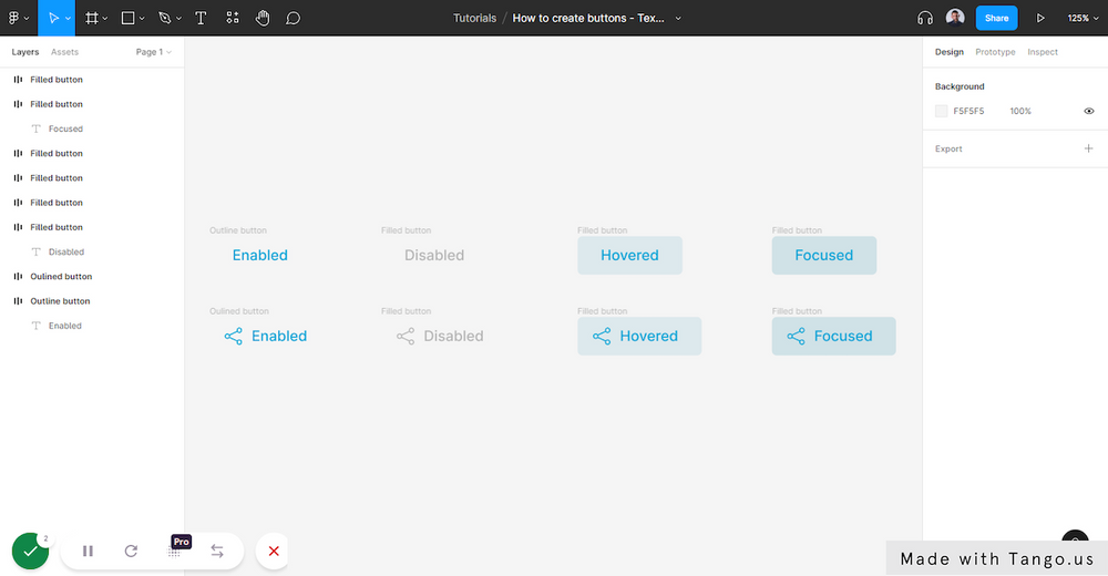How to design text buttons - Figma tutorial - Captain Design