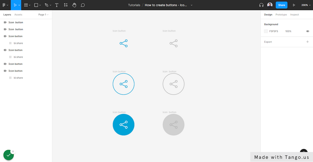 How to create icon buttons - Figma tutorial - Captain Design