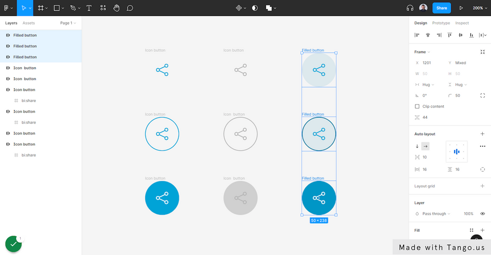 How to create icon buttons - Figma tutorial - Captain Design