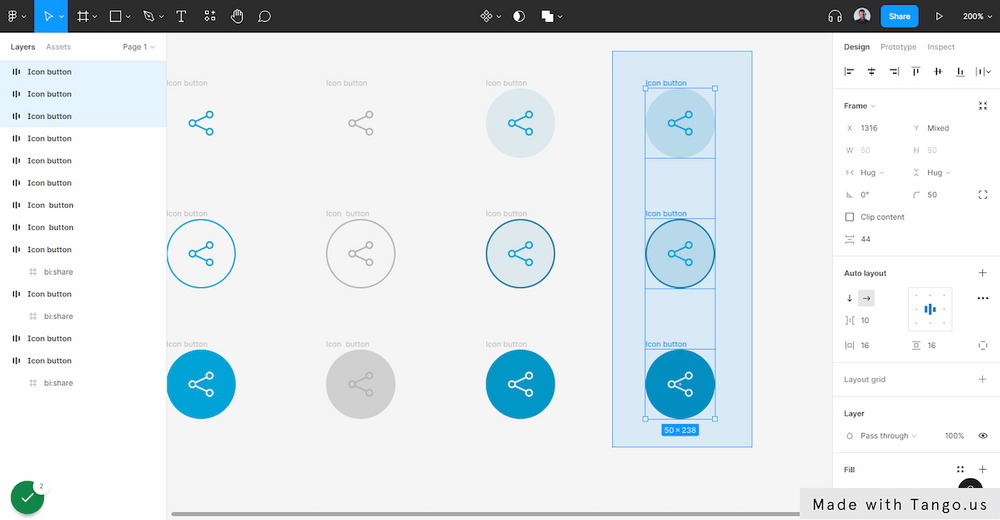 How to create icon buttons - Figma tutorial - Captain Design