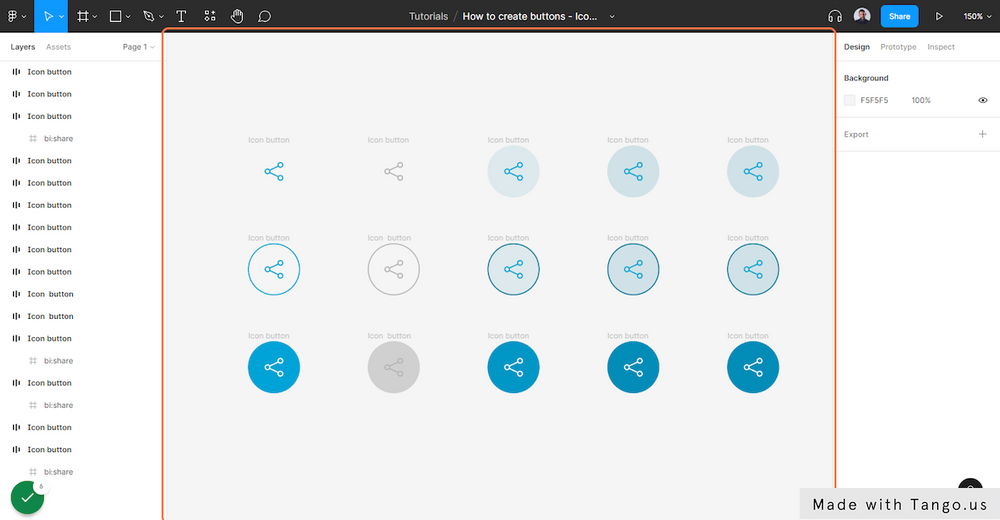 How to create icon buttons - Figma tutorial - Captain Design