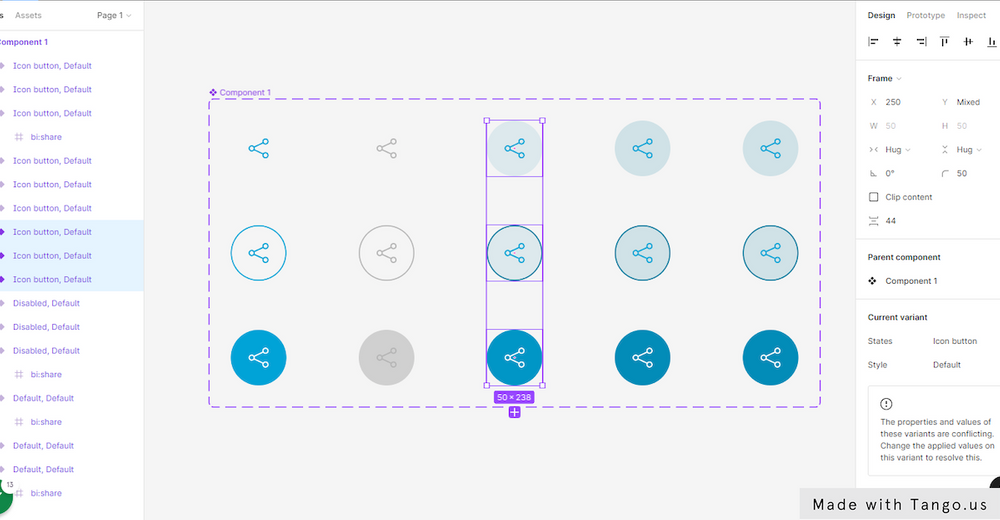 How to create icon buttons - Figma tutorial - Captain Design