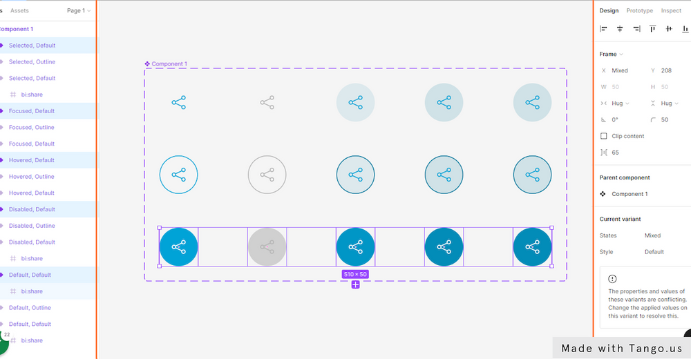 How to create icon buttons - Figma tutorial - Captain Design