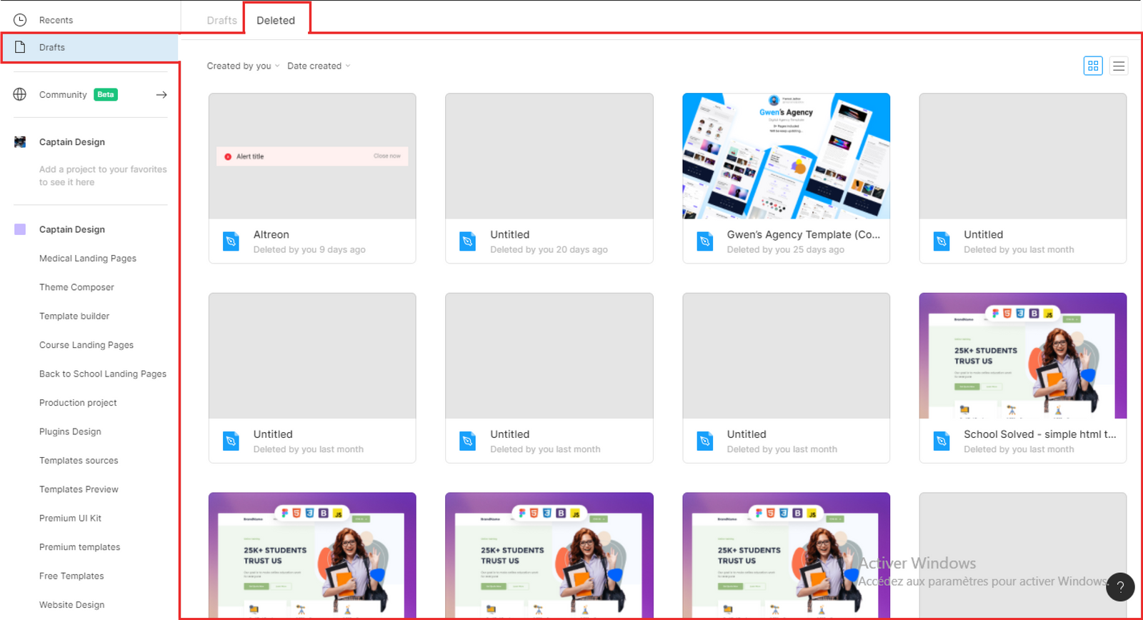 How to restore deleted Figma file - Captain Design
