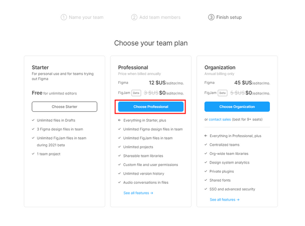 How to create a new Figma team project - Captain Design
