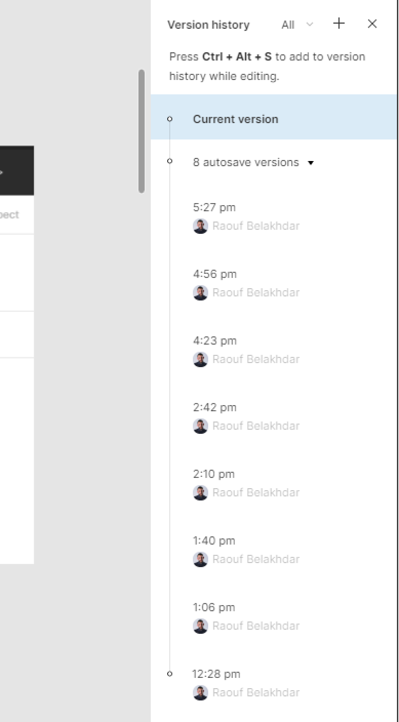 How to access Figma file's history - Captain Design