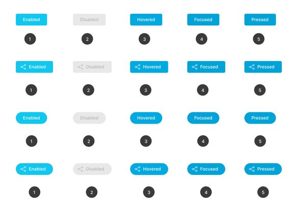 How to design filled buttons - Figma Tutorial - Captain Design